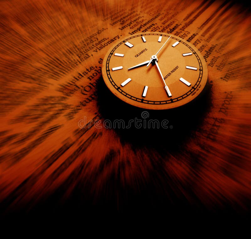 Vintage clock blurred in stock photo. Image of pressure - 6644218