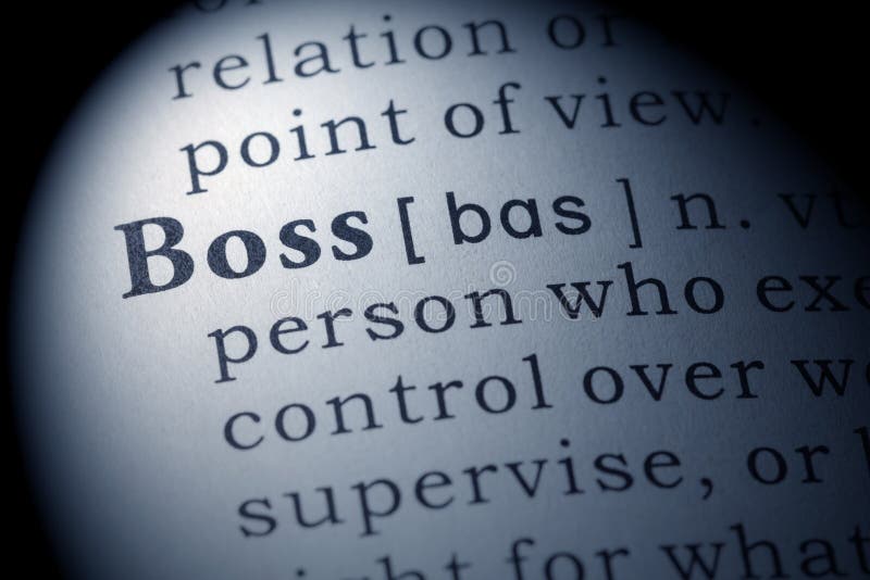 Dictionary Definition of Boss Stock Photo - Image of dictionary, boss ...