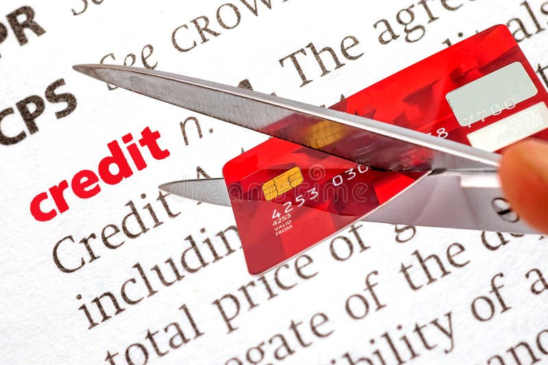 Dictionary Definition of Credit Stock Image - Image of problems, retail ...