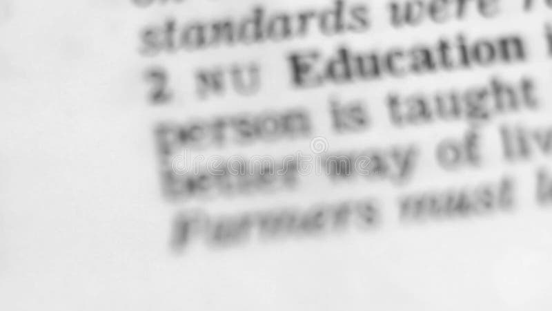 Dictionary Definition - Education Stock Video - Video of school ...