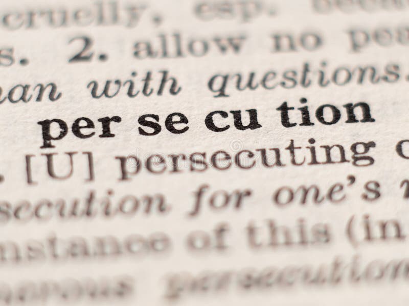Dictionary Definition of Word Persecution Stock Image - Image of learn ...