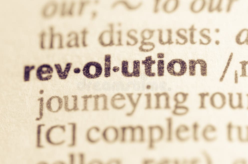 Dictionary Definition of Word Revolution Stock Image - Image of ...