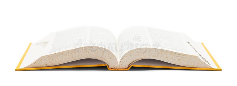 Dictionary Front View Open stock image. Image of research - 96155131