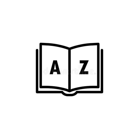 Dictionary Icon. Glossary. Badge with Book. Dictionary Logo. Library ...