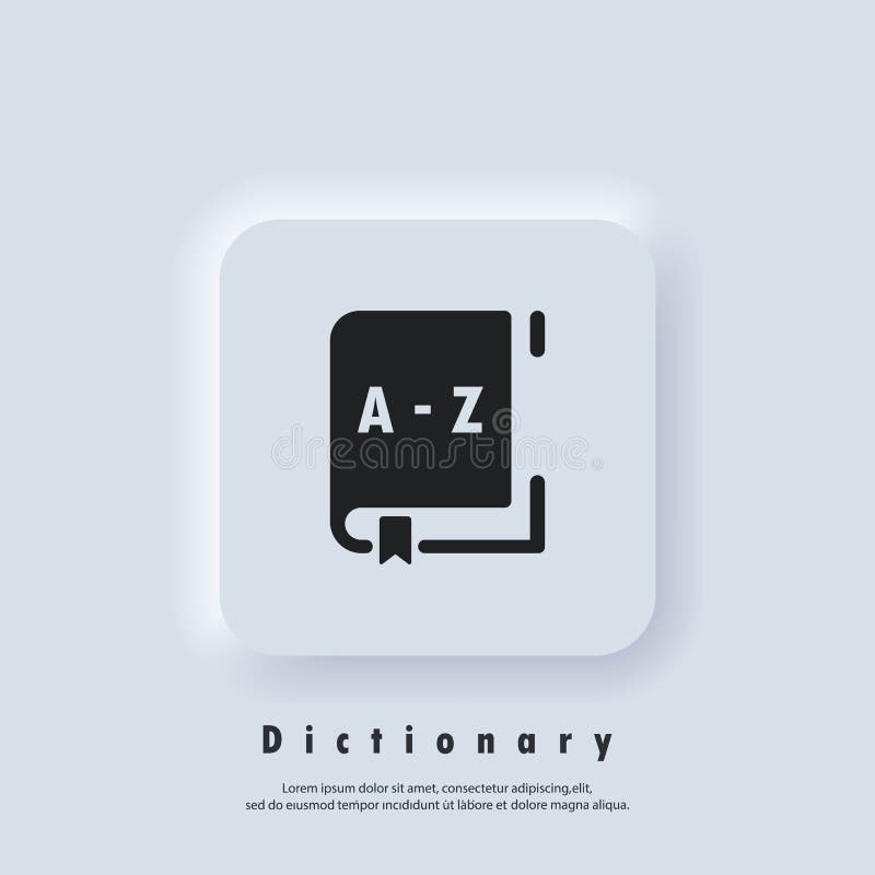 Dictionary Icon. Glossary. Badge with Book. Dictionary Logo. Library ...