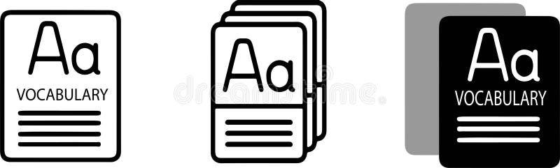 Dictionary Icon Isolated on Background Stock Illustration ...