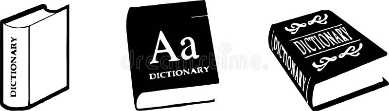 Dictionary Icon Isolated on Background Stock Illustration ...