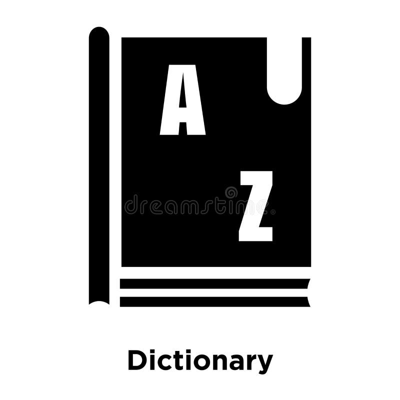 Dictionary Icon Vector Isolated on White Background, Logo Concept of ...