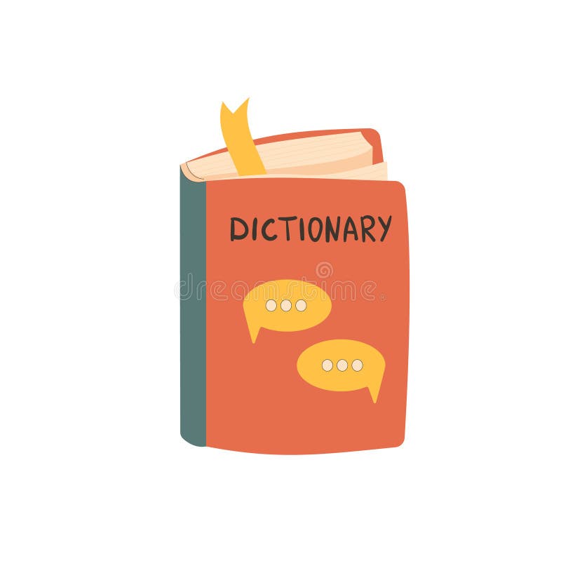 Dictionary Isolated on White Background. Vector Flat Illustration Stock ...