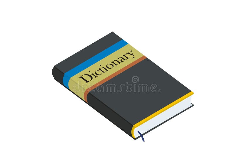 Dictionary Simple Illustration Stock Vector - Illustration of book ...