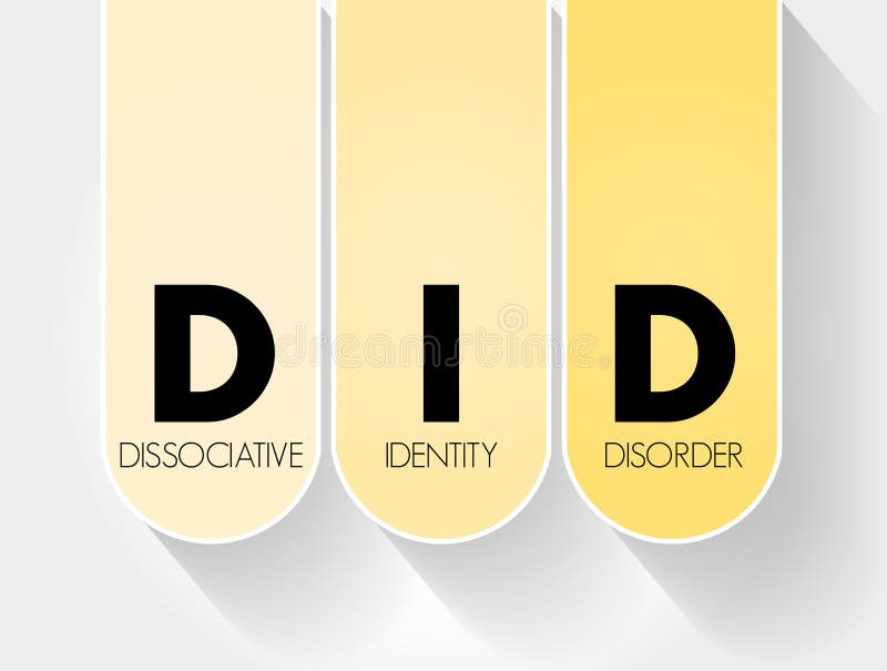 DID - Dissociative Identity Disorder Acronym Stock Image - Image of ...