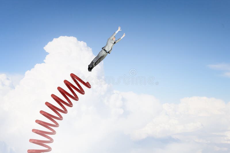 He did great career jump stock image. Image of concept - 63427583
