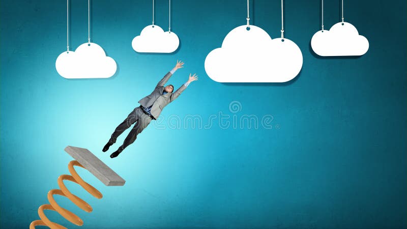 He did great career jump stock photo. Image of successful - 63658254