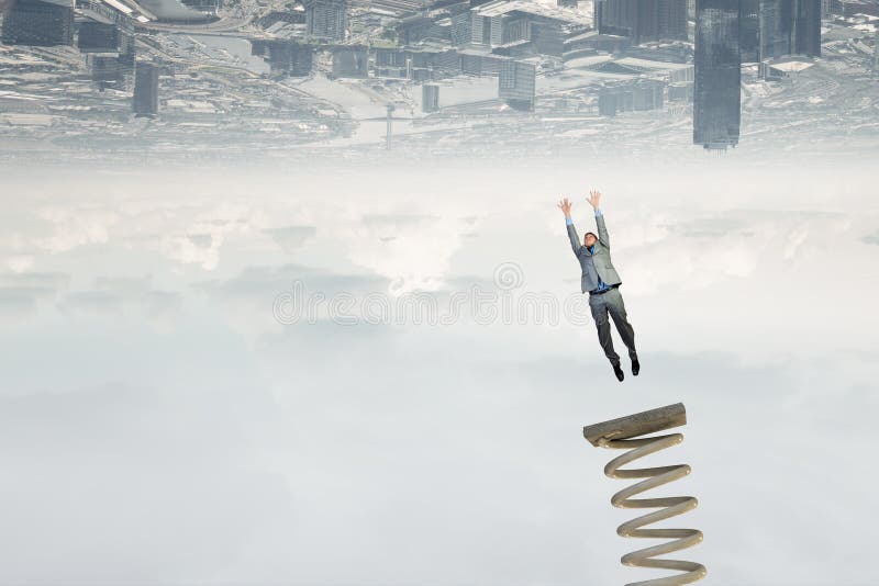He did great career jump stock photo. Image of male, motivation - 63939992