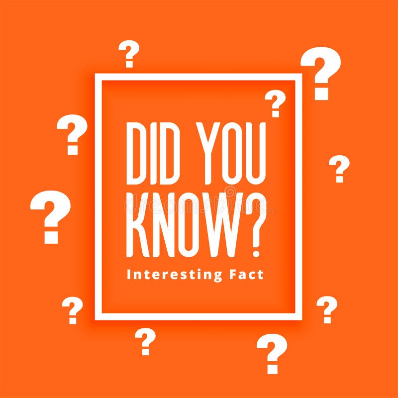 Did You Know Background with Megaphone Design Stock Illustration ...