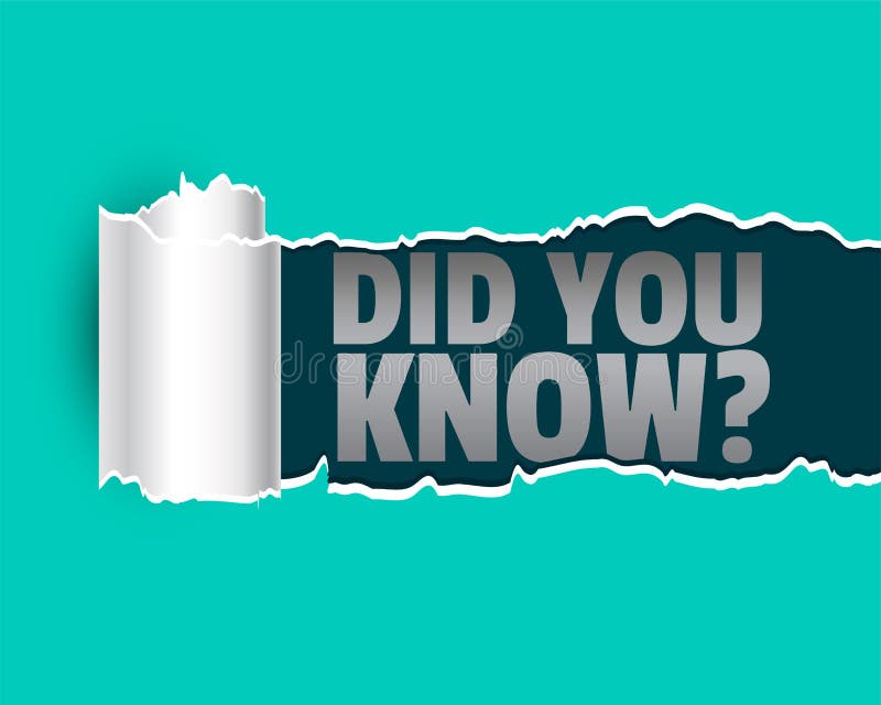 Did You Know? on a Sci-Fi Background. 3d Rendering Stock Illustration ...