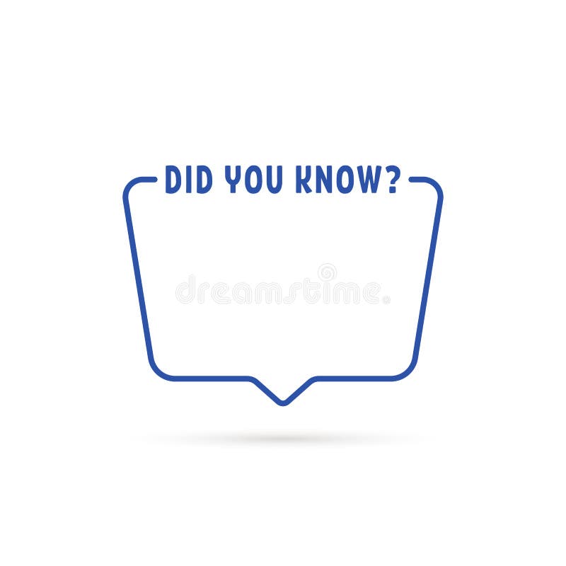 Did You Know Frame Template with Light Bulb and Copy Space Stock Vector ...