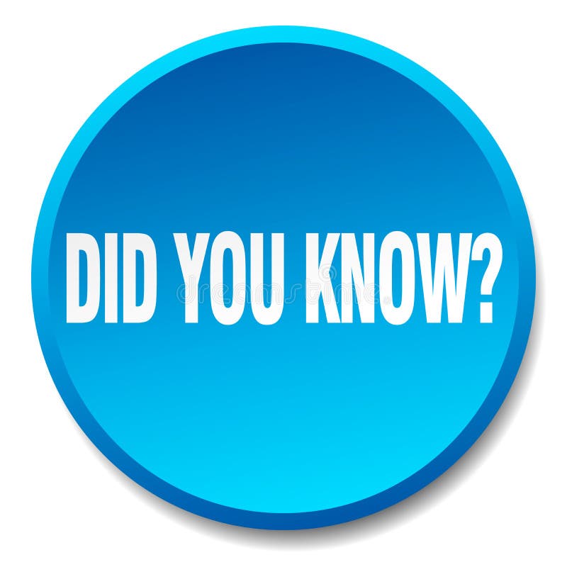 Did you know stock vector. Illustration of notice, template - 124344248