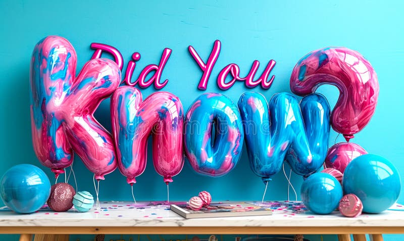 Did You Know? in Bold Teal 3D Text, Promoting Curiosity, Knowledge ...