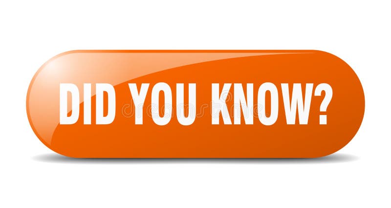 Did You Know Button. Did You Know Sign. Key. Push Button Stock Vector ...