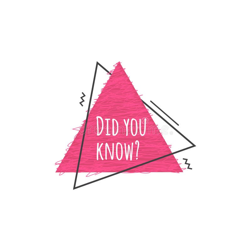 Did You Know - Cute Pink Badge with Question Stock Vector ... Did You Know - Cute Pink Badge with Question Stock Vector ...