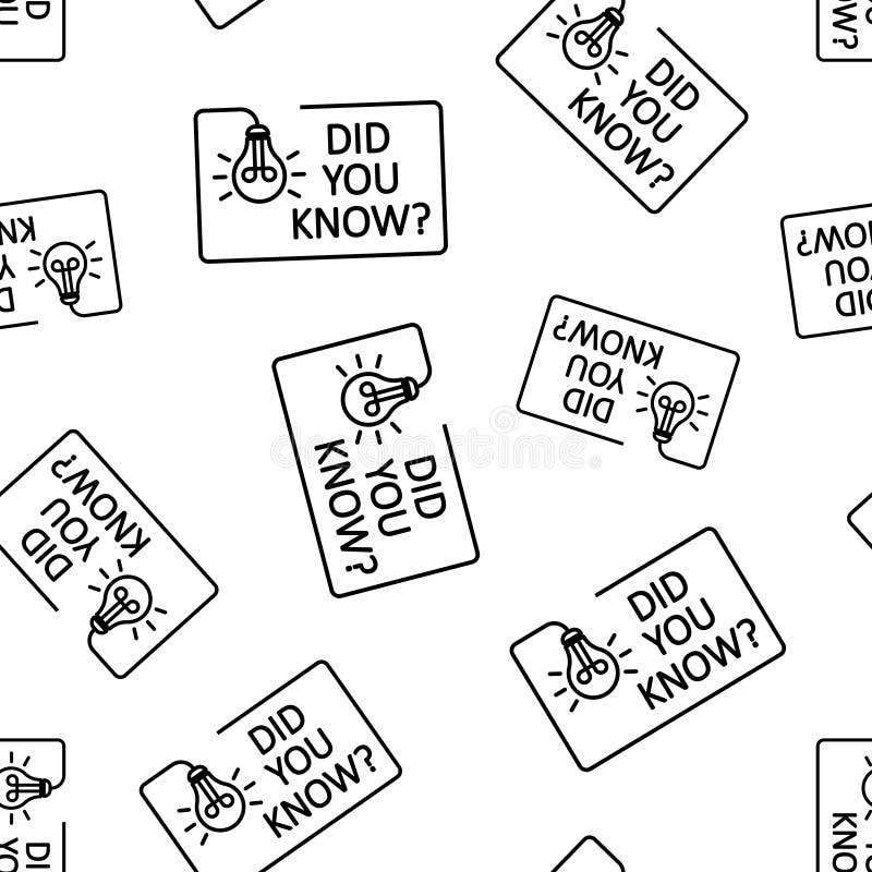 Did You Know Icon in Flat Style. Question Mark Vector Illustration on ...