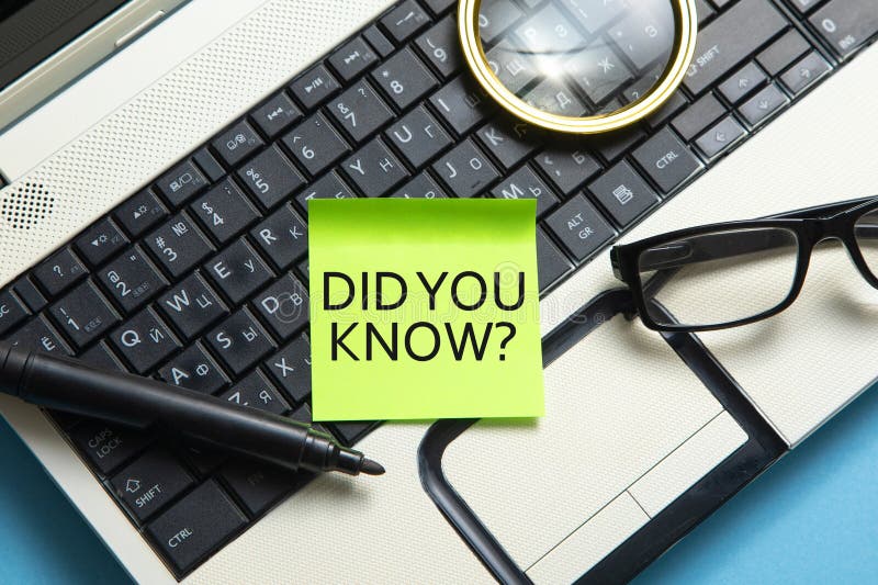 Did You Know? Message on Sticky Note Stock Photo - Image of brainstorm ... Did You Know? Message on Sticky Note Stock Photo - Image of brainstorm ...