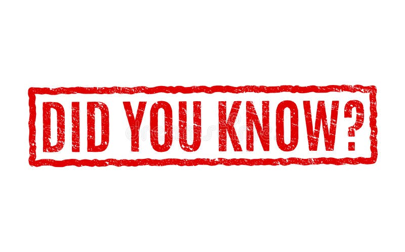 Did You Know Stamp Fact. Interesting Vector Stamp Sign Question Did You ... Did You Know Stamp Fact. Interesting Vector Stamp Sign Question Did You ...