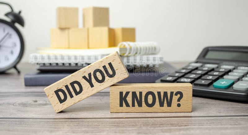 Did You Know on the Work Table and Alarm Clock Stock Image - Image of ...