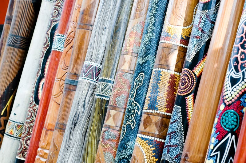 Didgeridoos on display stock photo. Image of instrument - 3779098