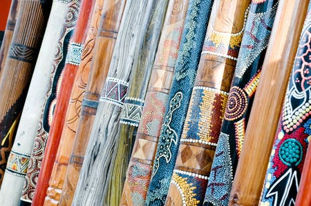 Didgeridoos on display stock photo. Image of instrument - 3779098