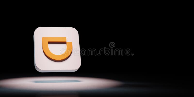 Didi App Icon Spotlighted on Black Background Editorial Image ...