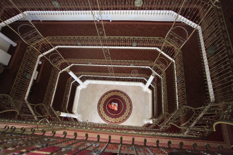 DIDIM, TURKEY - JULY 9, 2014. View of the Hotel Inside, Top View ...