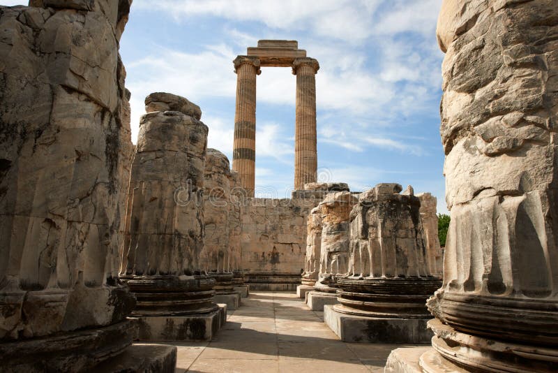 Didyma Apollo Temple, Turkey Stock Image - Image of priene, aegean ...