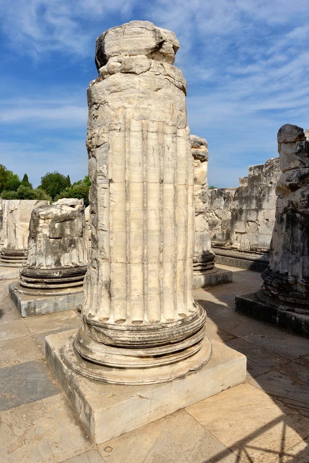 Didyma Apollo Temple, Turkey Stock Photo - Image of apollo, classical ...