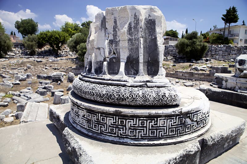 Didyma Temple of Apollo, Turkey Stock Photo - Image of apollo, site ...