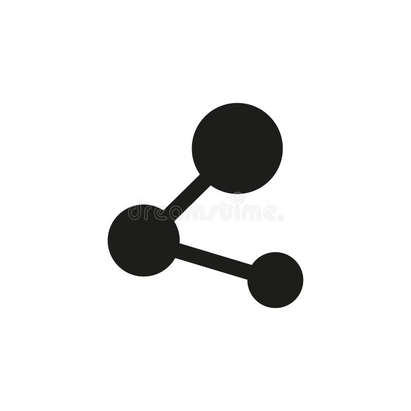 Die Anteilikone Netz-Symbol Flach Vektor Abbildung - Illustration von ...