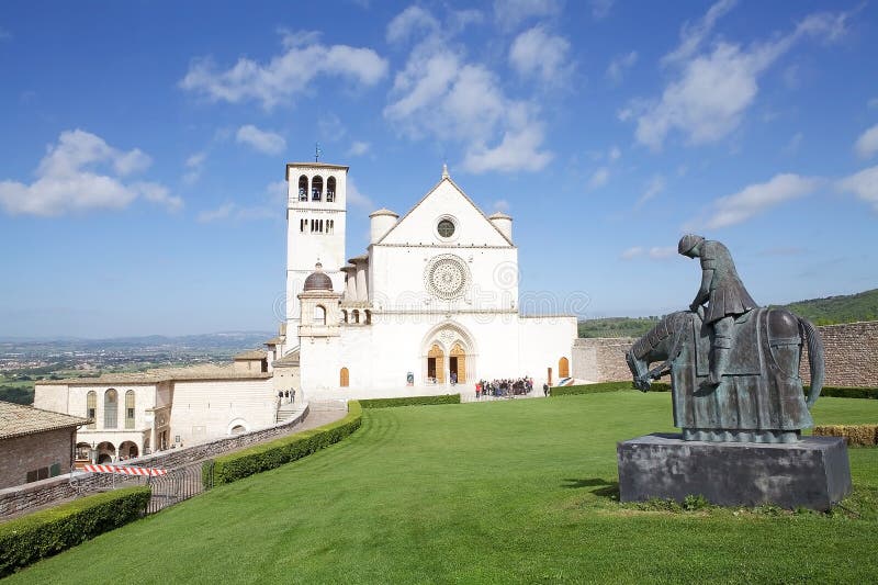 Die Basilika Von D'Assisi Sans Francesco, Assisi, Italien ...