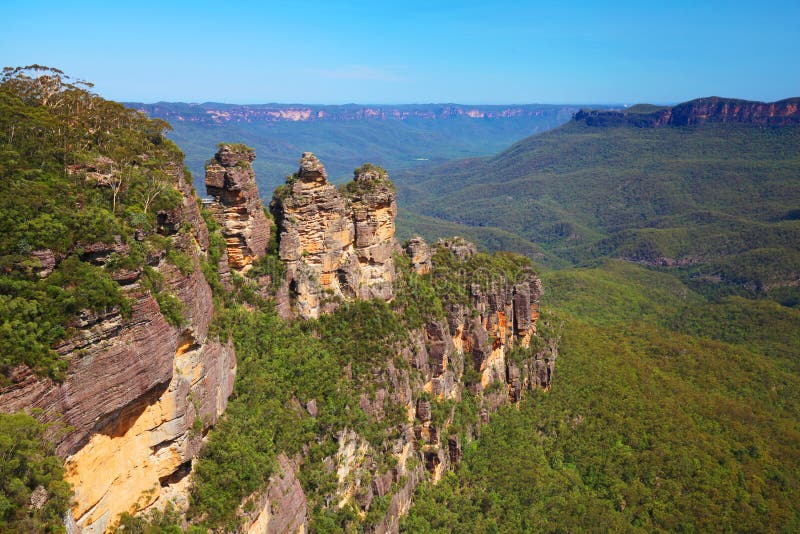 Die Blauen Berge in Australien Stockfoto - Bild von wildnis, reise ...