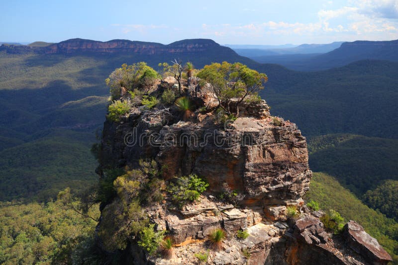 Die Blauen Berge in Australien Stockfoto - Bild von landschaft ...