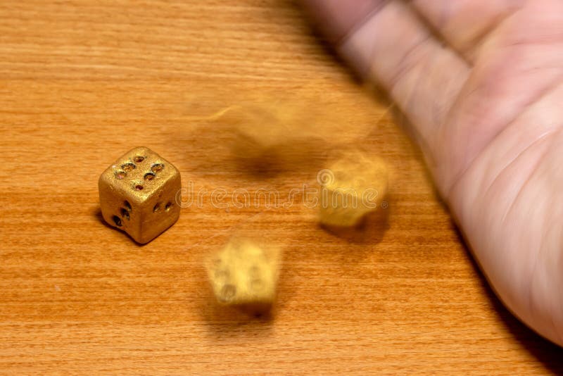 A Throwing Gambling Dice on Table Stock Photo - Image of dices, chance ...