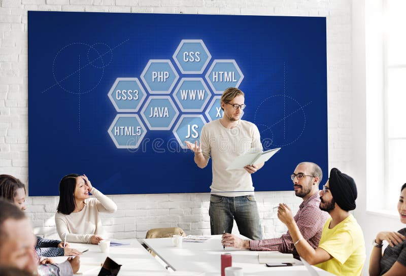 Die Computer-Programmierung it Kodiert Entwicklungs-Konzept Stockbild ...