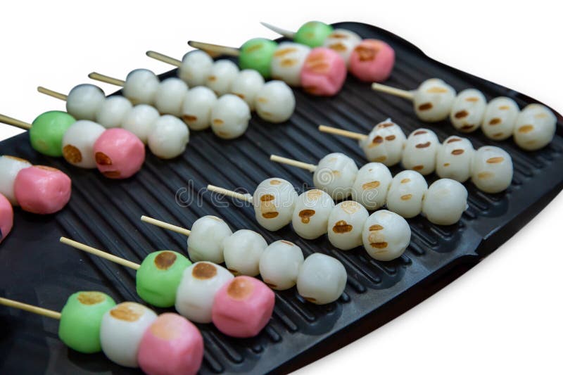 Hanami Dango is a Japanese Dessert, Different Dango Balls, Pink, White ...