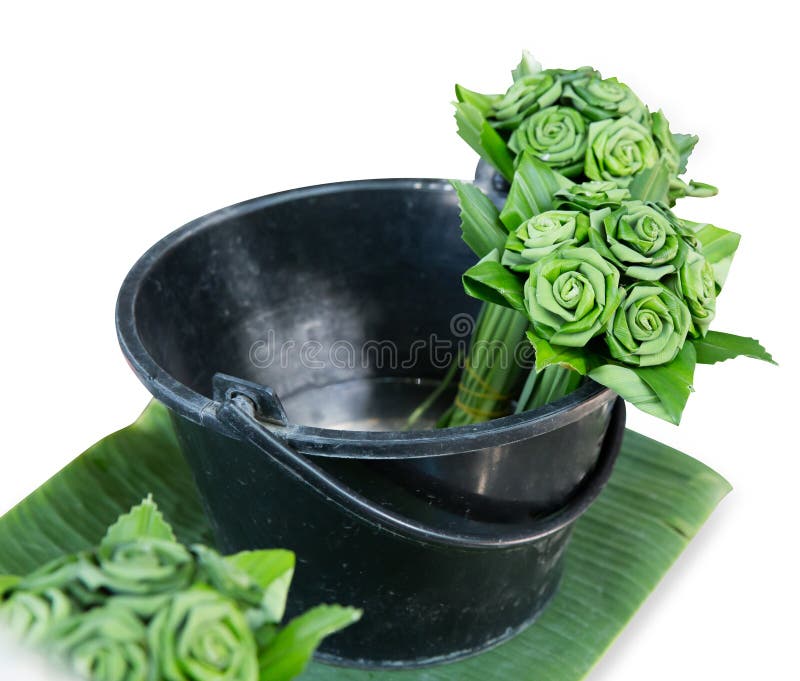 Top View of Make a Pandan Leaf Roses, Focus Selective Stock Image ...