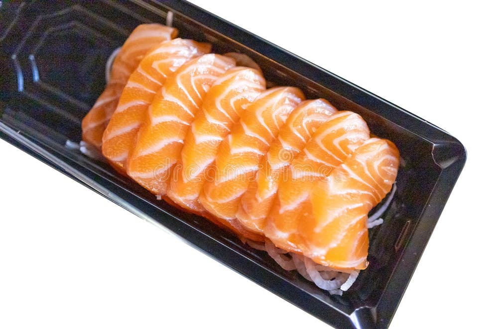 Top View of Sashimi Slice, Focus Selective Stock Photo - Image of path ...