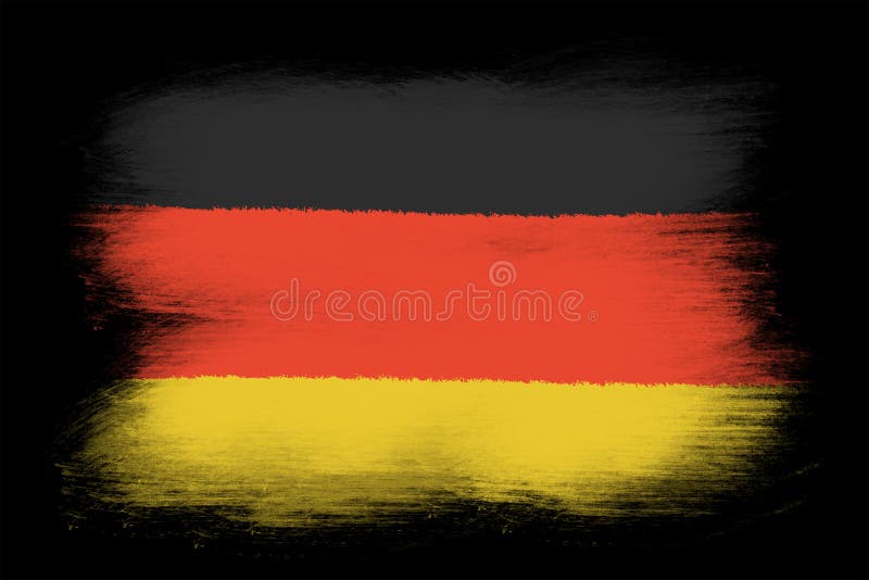 Die deutsche Flagge stock abbildung. Illustration von deutsch - 79529000