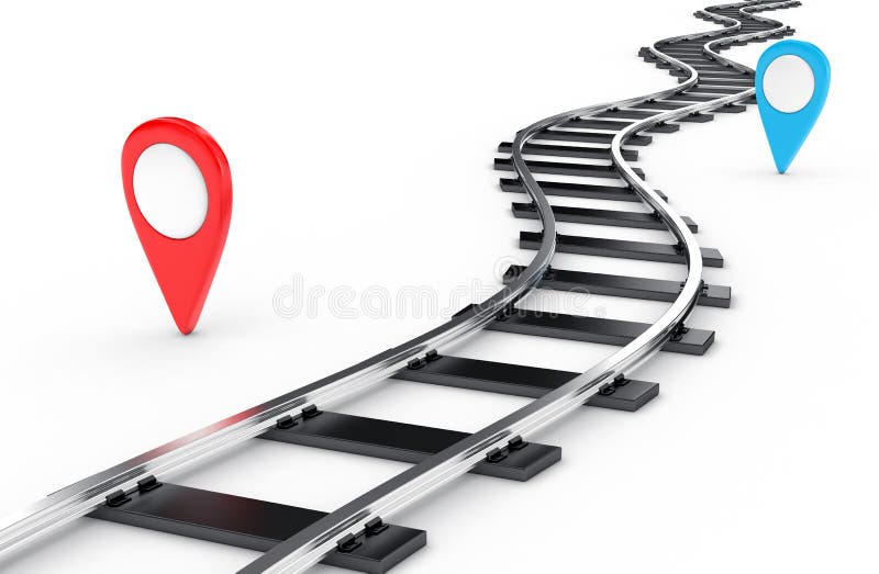 Das Gleis stock abbildung. Illustration von pfad, eisen - 21143553