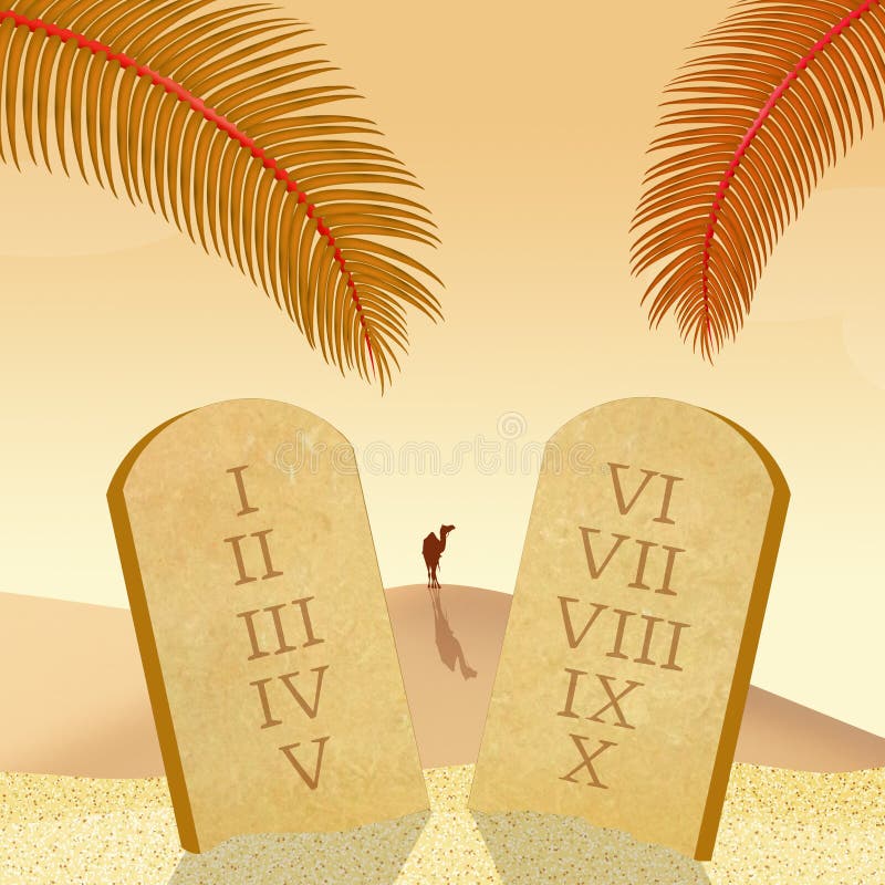 10 Gebote stock abbildung. Illustration von tabellen - 46713173