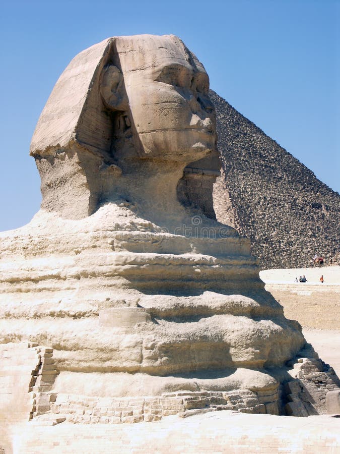 Die Große Sphinx Von Giza Egypt Stockfoto - Bild von mama, grenzstein ...