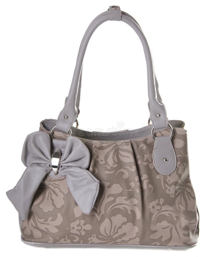 Damenhandtasche Vor Einem Hintergrund Stockbild - Bild von griff ...